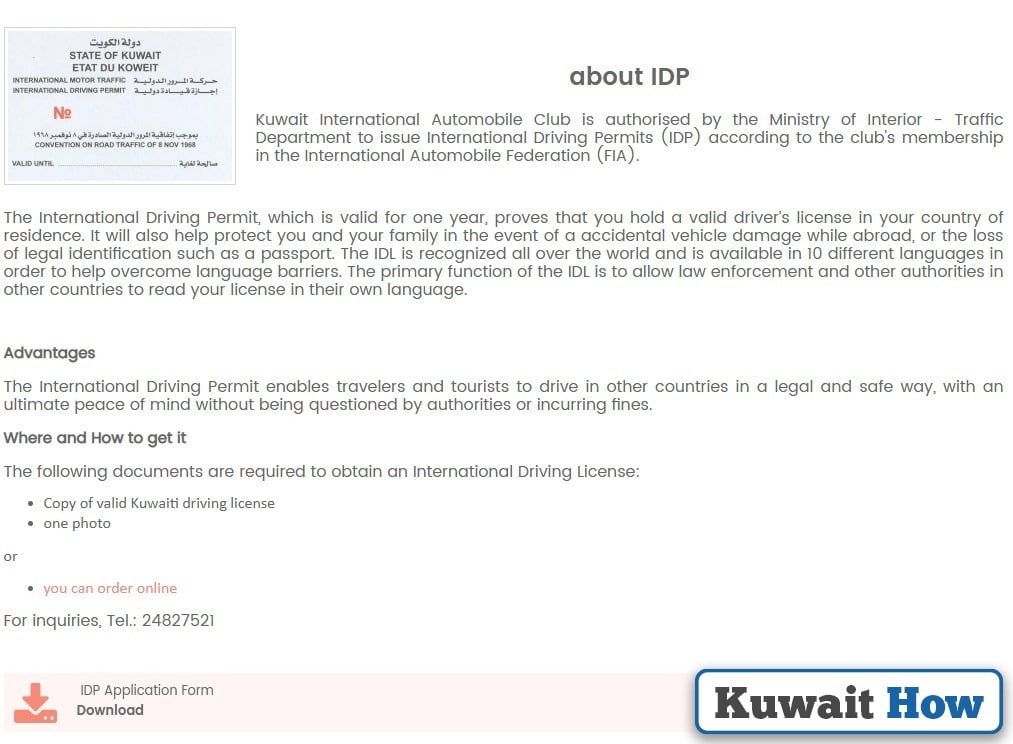 How to get International Driving License in Kuwait
